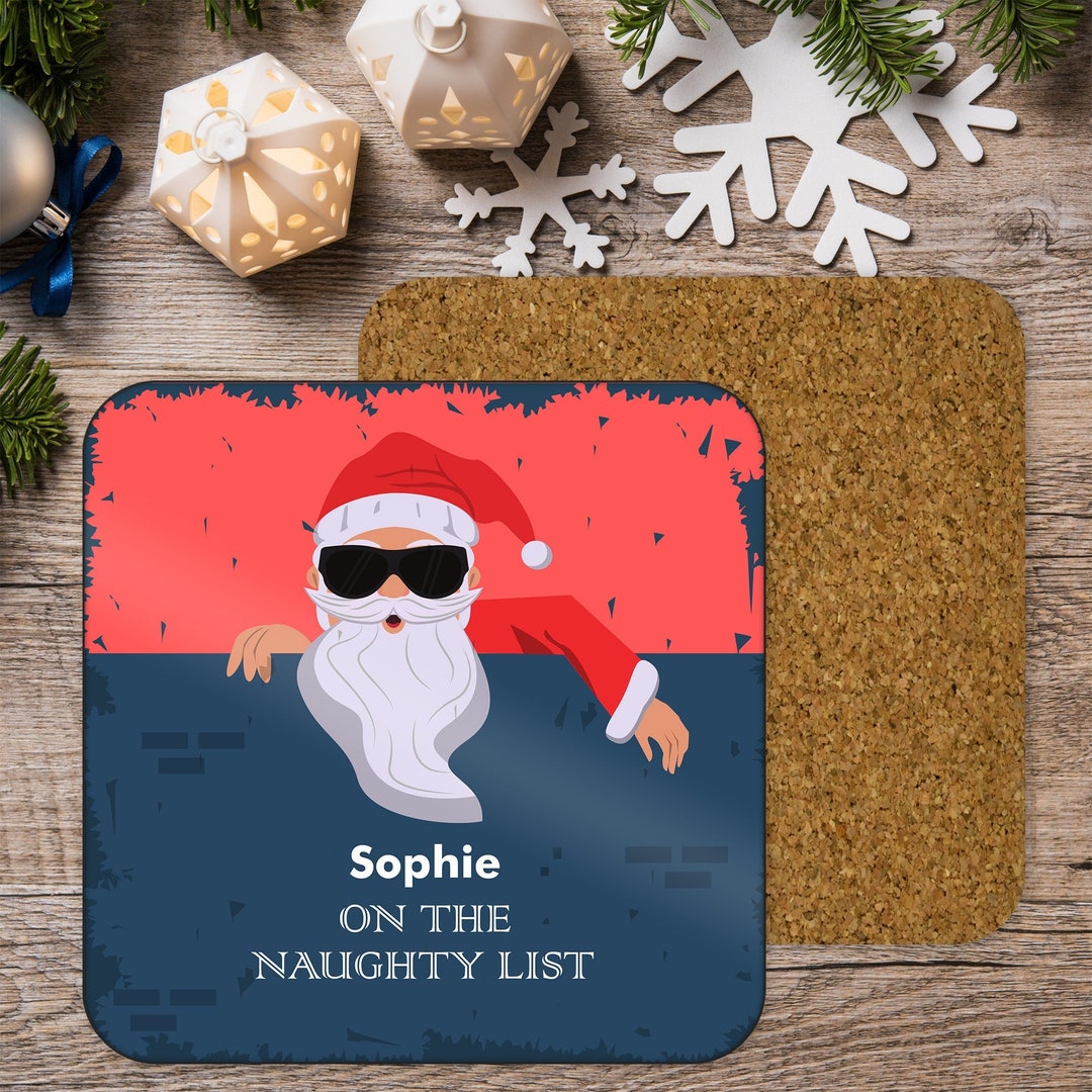 Personalised Secret Santa Naughty List Coaster Friends Etsy personalised-secret-santa-naughty-list-coaster-friends-etsy