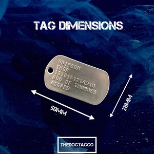 THOR Dog Tags - Costume Cosplay Prop Replica - Stainless Steel Chains ...