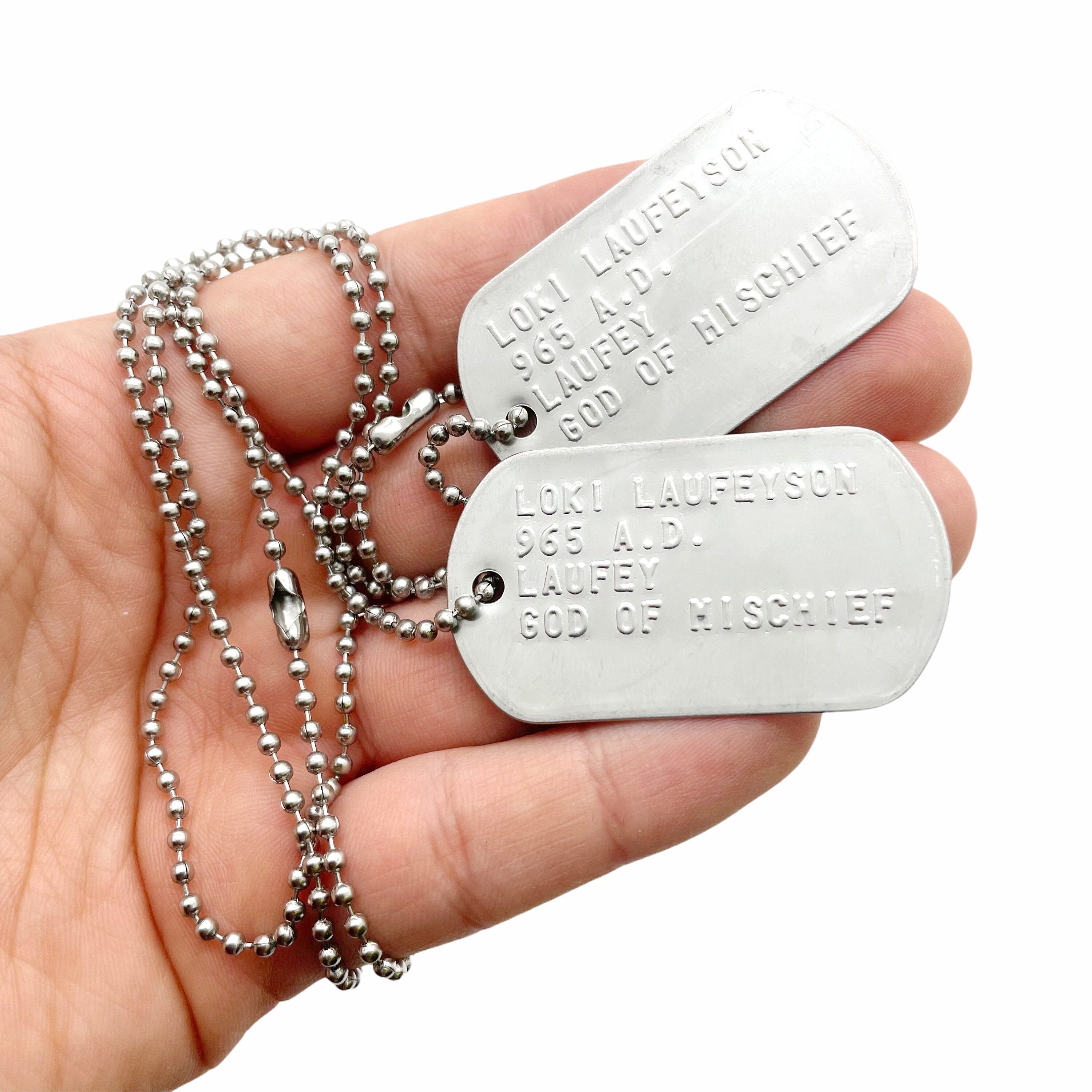 LOKI 'GOD of MISCHIEF' Military Dog Tags Movie - Etsy