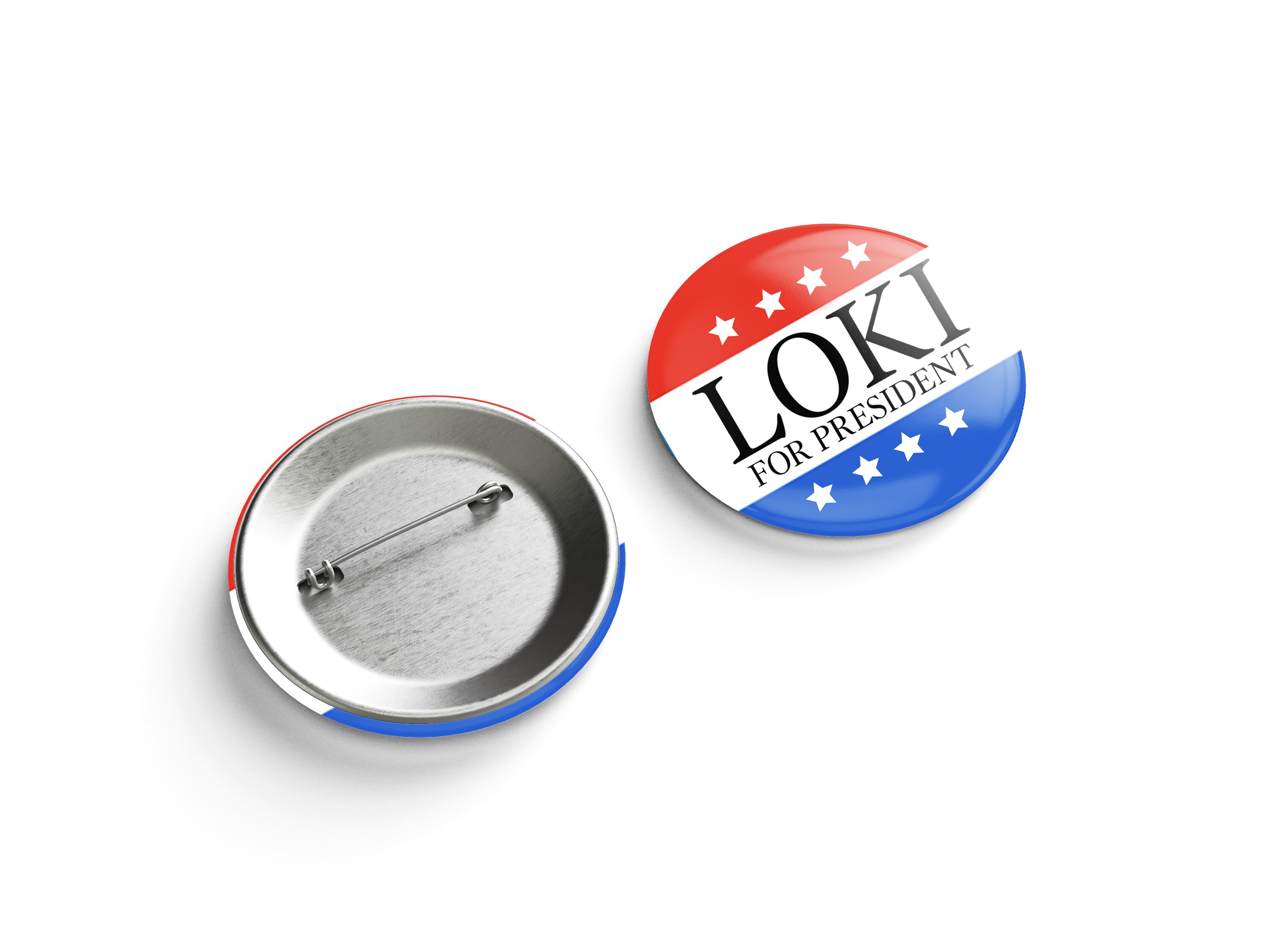Loki for President Loki Replica Badge 44mm metal & - Etsy UK