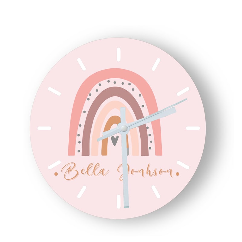 Rainbow Wall Clock - Etsy