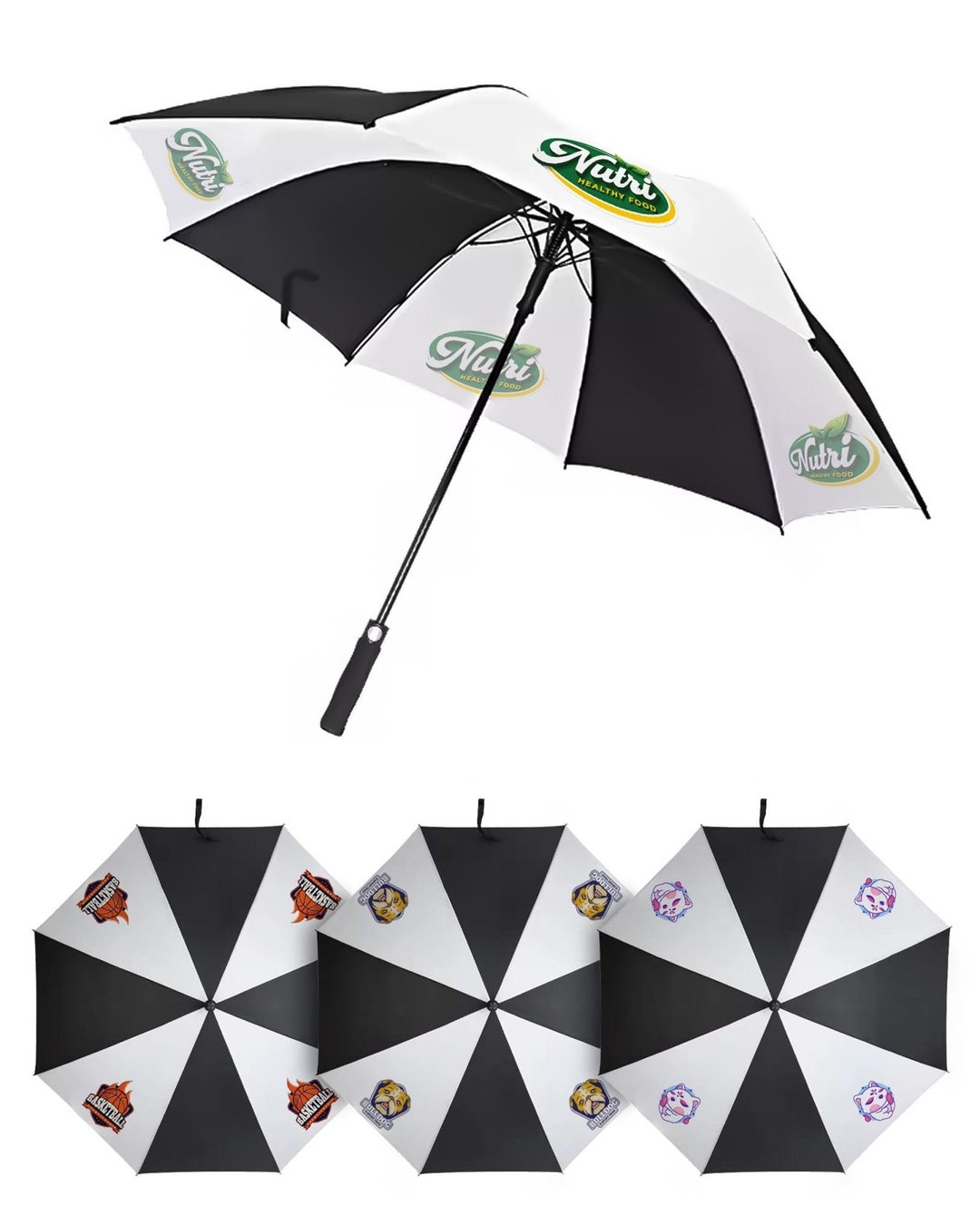 PERSONALISED Umbrella With Photo or Logo Custom Lightweight All-weather ...