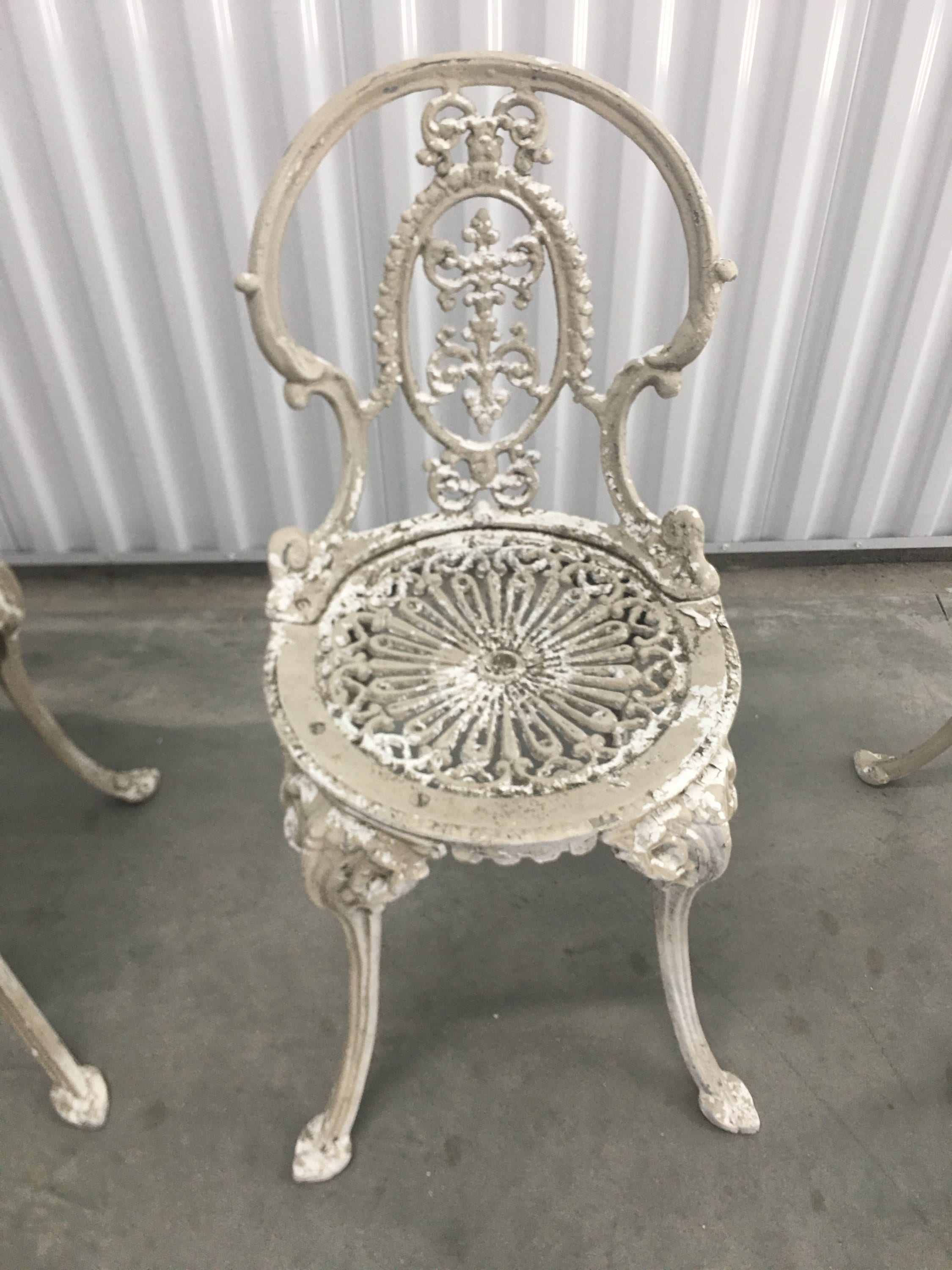 Antique 20th Century French Garden Set With 4 Chairs - Etsy