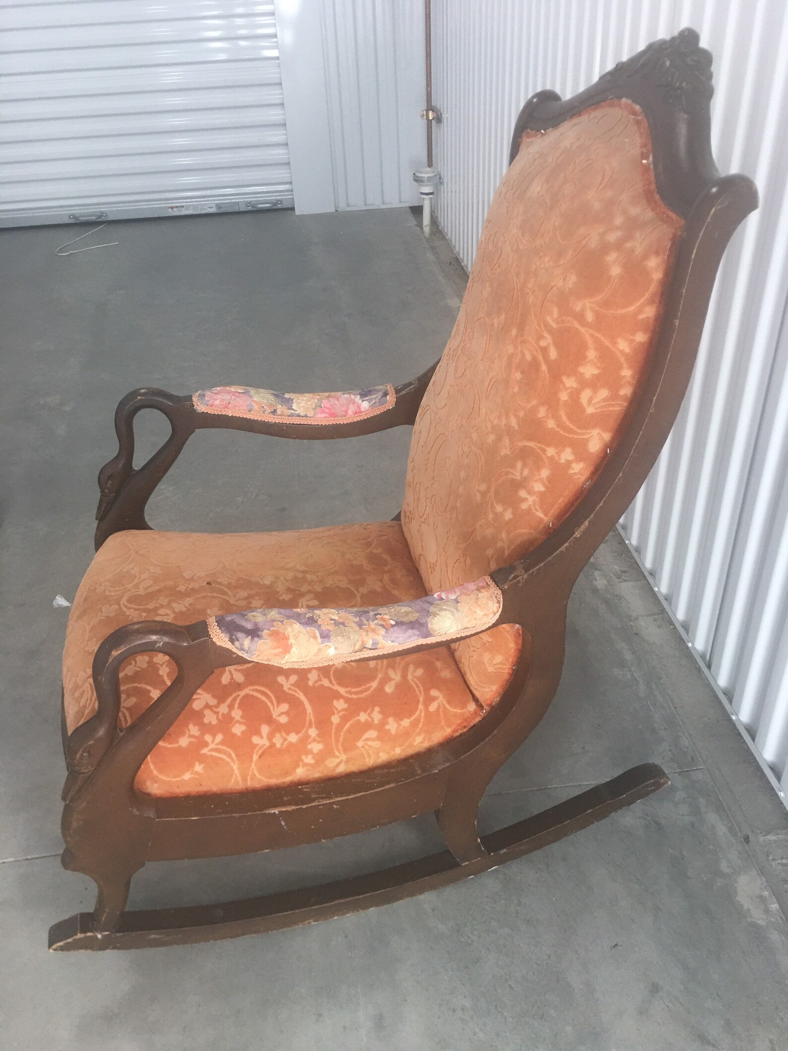 Antique Victorian Carved Mahogany Gooseneck Swan Head Rocking - Etsy