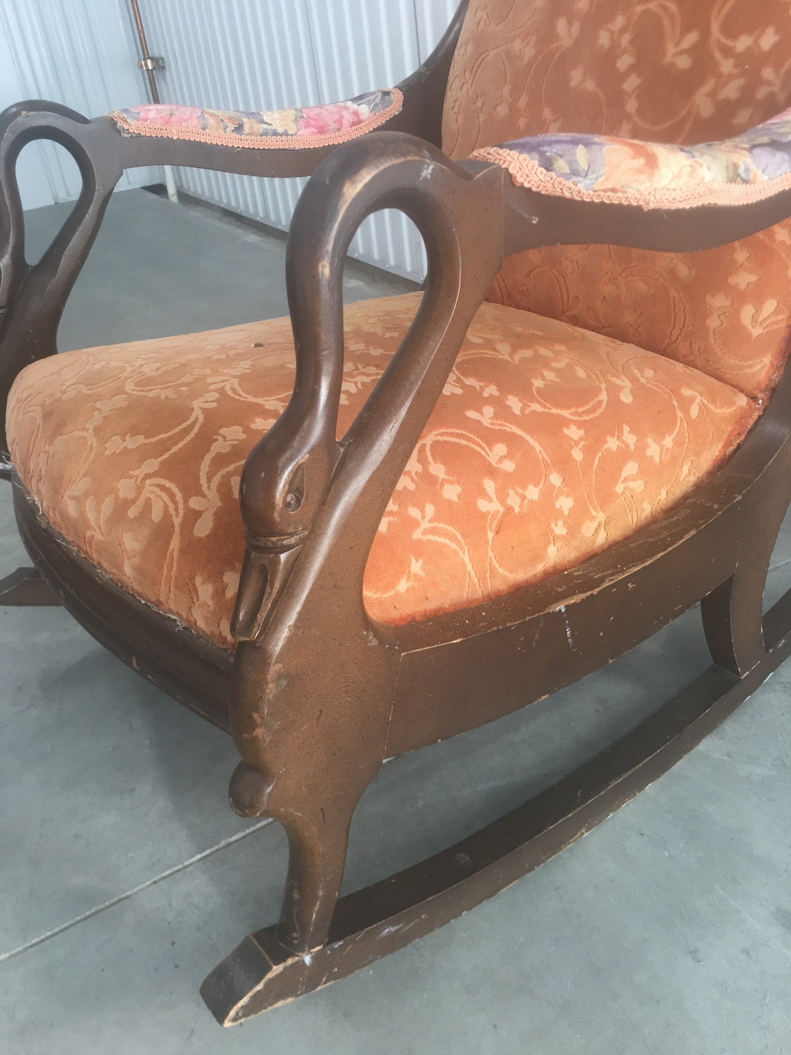 Antique Victorian Carved Mahogany Gooseneck Swan Head Rocking - Etsy