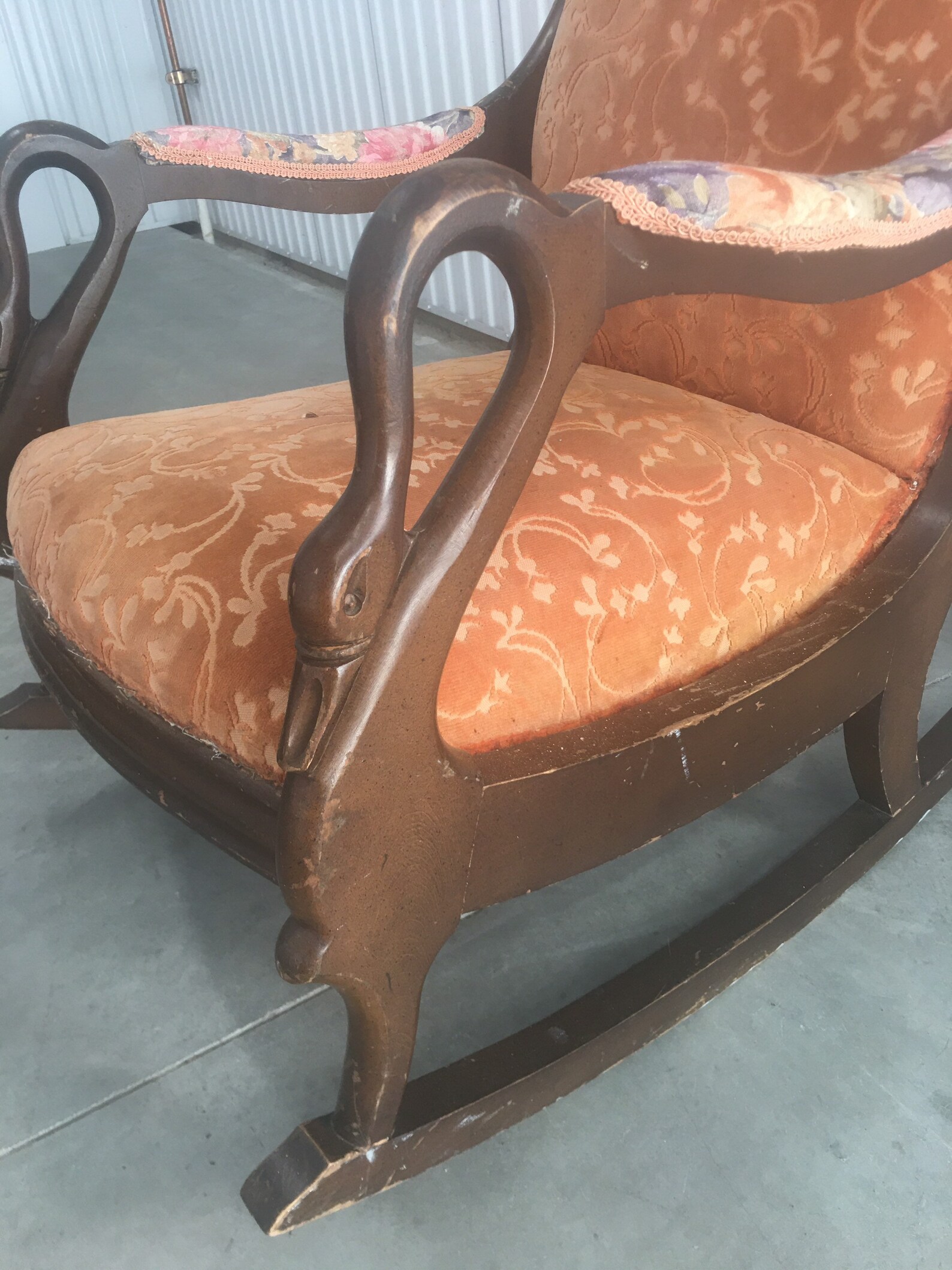 Antique Victorian Carved Mahogany Gooseneck Swan Head Rocking - Etsy