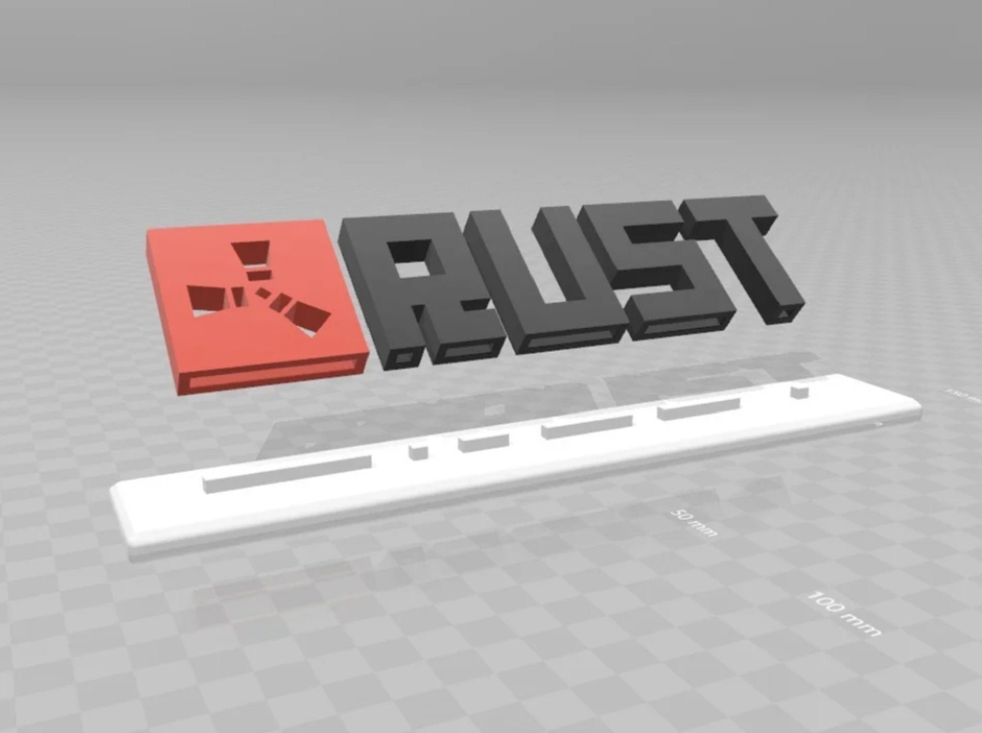 Rust Videogame Stand-up Sign With Rust Logo, Text, and Base - Etsy
