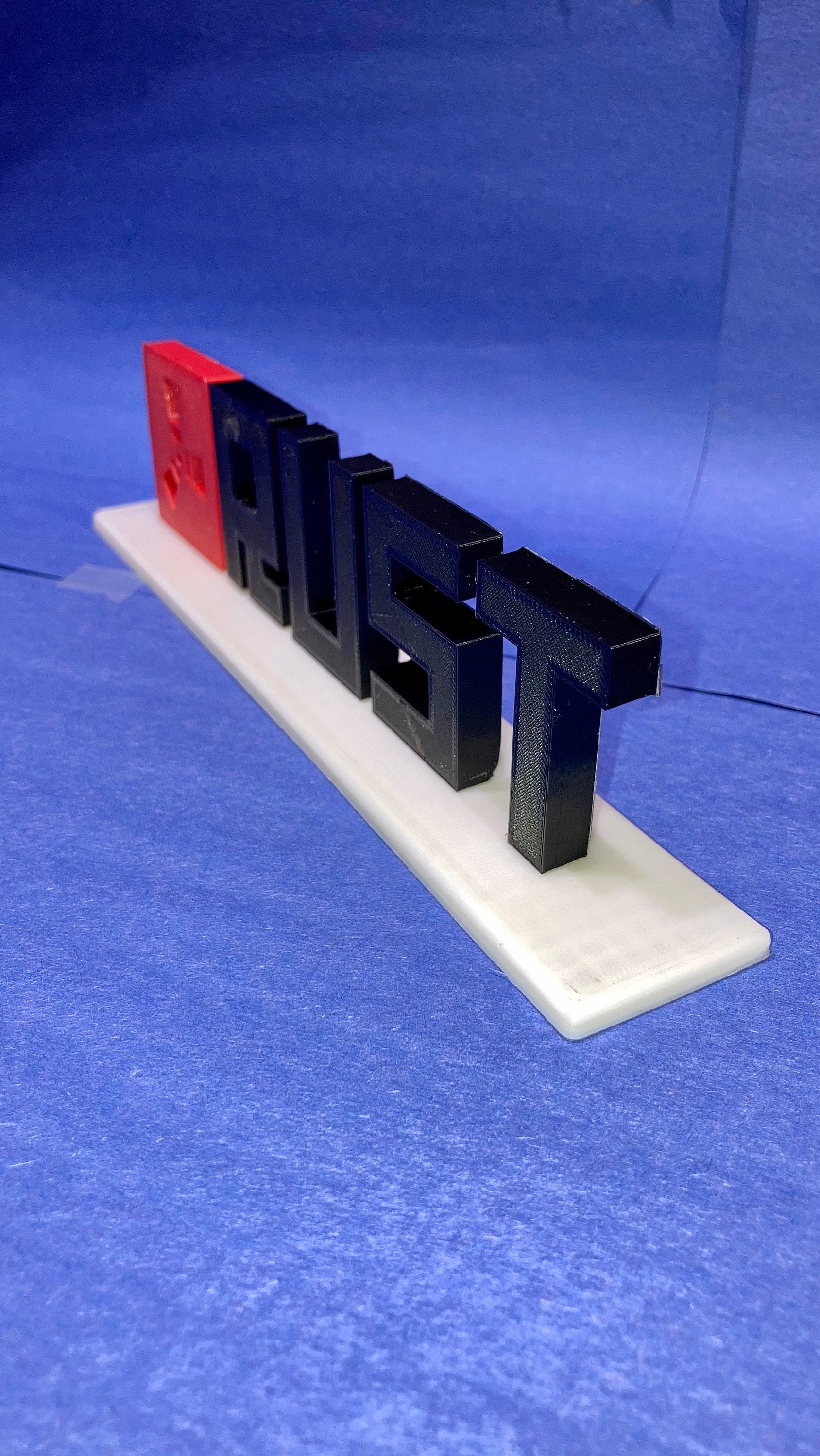 Rust Videogame Stand-up Sign With Rust Logo, Text, and Base - Etsy