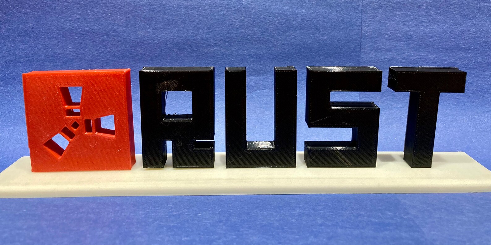 Rust Videogame Stand-up Sign With Rust Logo, Text, and Base - Etsy