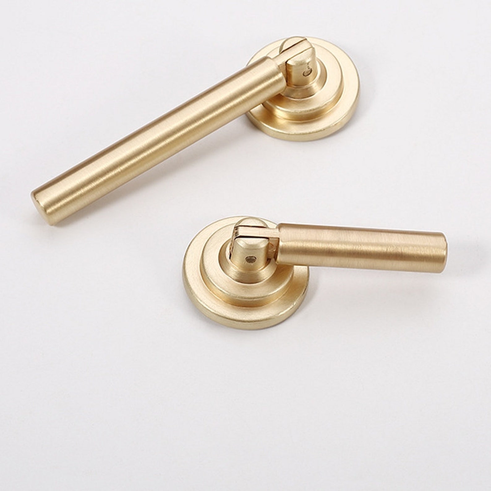 Gold Bamboo Drop Door Pull Circle Ring Drawer Pulls Dresser Pulls Knob ...