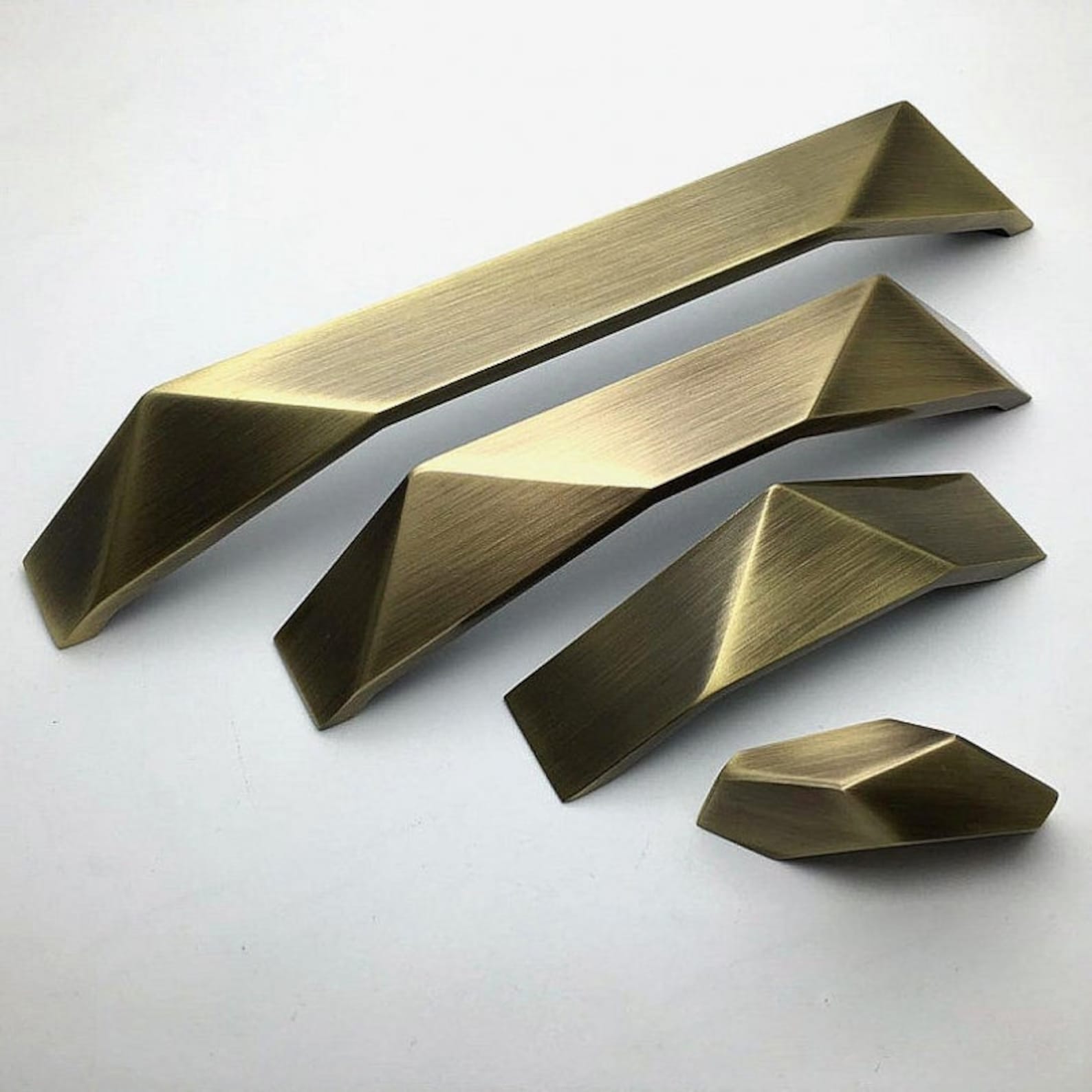 Brushed Copper Door Handles Drawer Pulls Handles Cabinet - Etsy UK