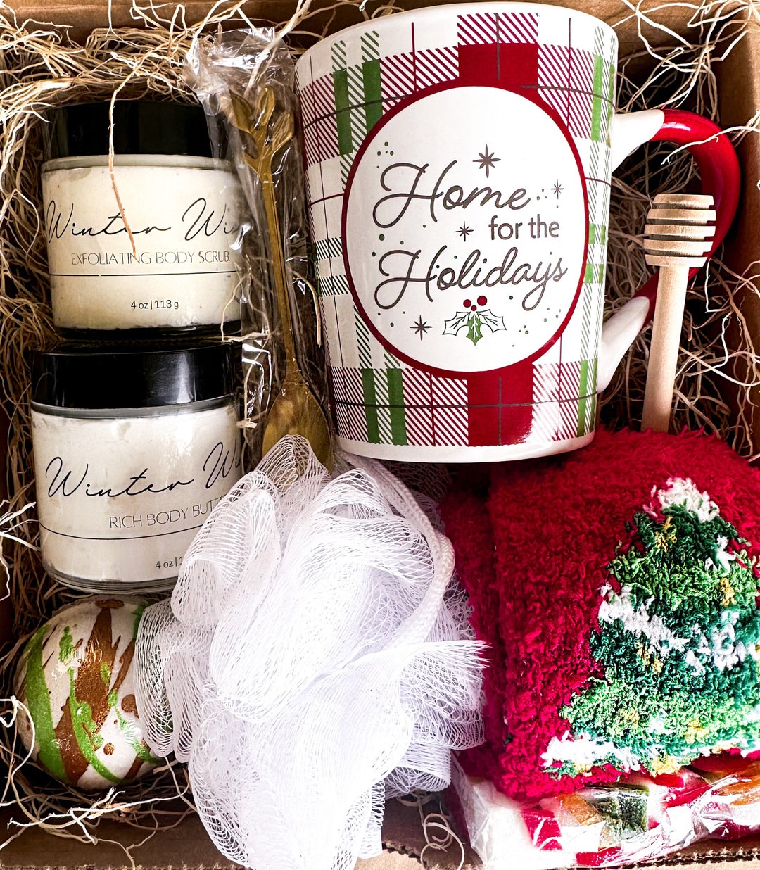 Chirstmas Gift Gift Set Holiday Gift Self Care Gift Cozy Gift Bath Gift ...