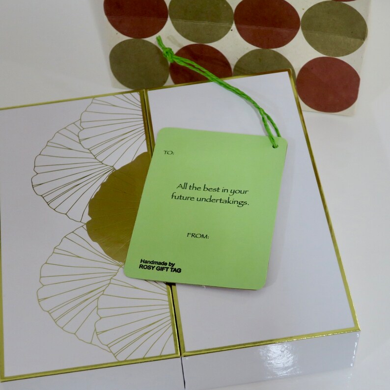 Handmade farewell Gift Tag Farewell Card Message Colleague - Etsy