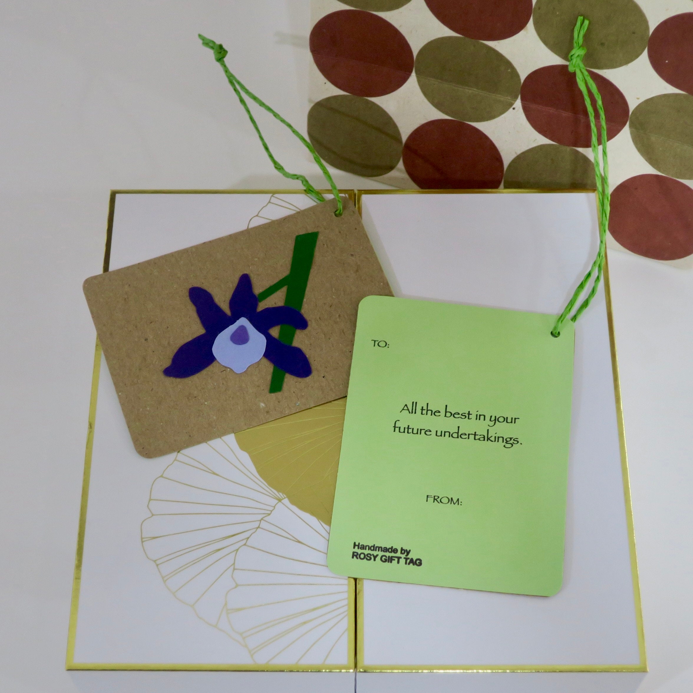 Handmade farewell Gift Tag Farewell Card Message Colleague - Etsy