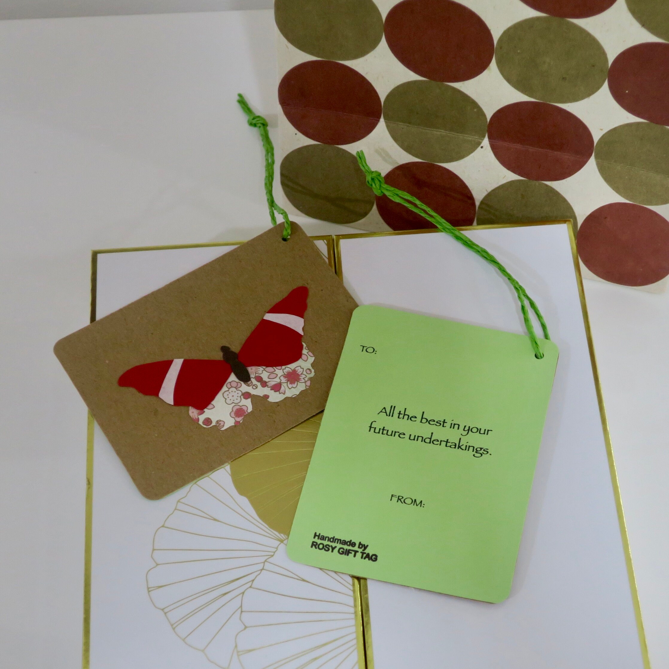 Handmade farewell Gift Tag Farewell Card Message Colleague - Etsy