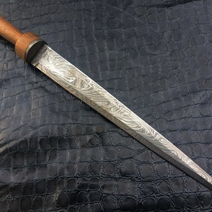 Bullock Dagger | Custom Handmade Damascus Steel Historical Dagger ...