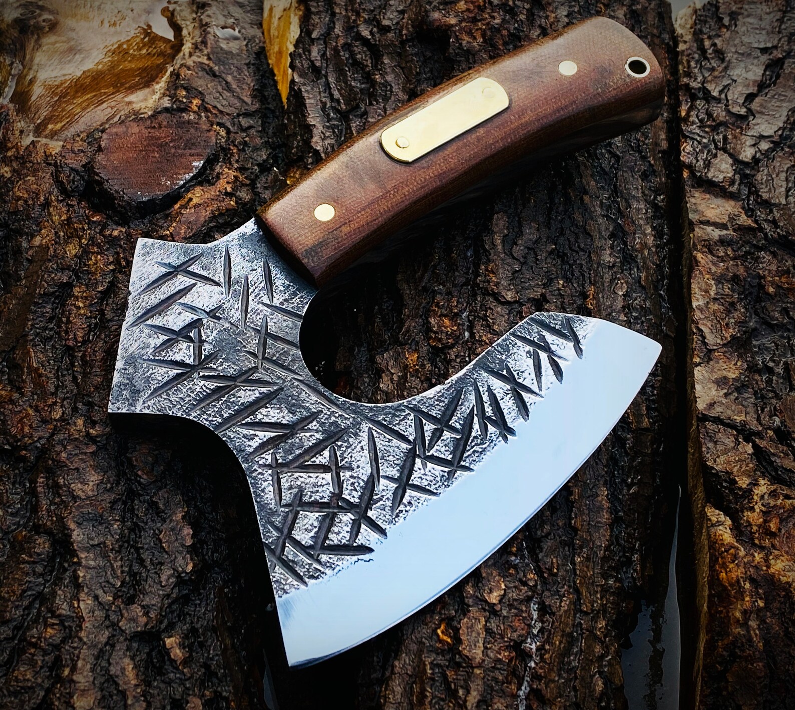 Viking Pizza Axe | Handmade Spring Steel Throwing & Camping Axe - Etsy