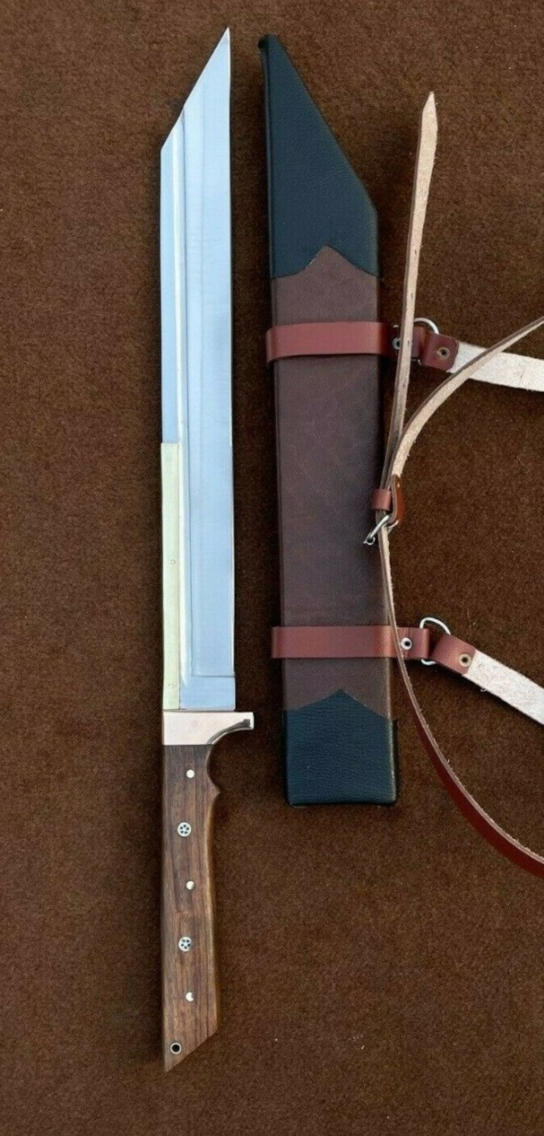 Custom Handmade Viking Medieval Seax Sword , Viking Sword , Short Sword ...