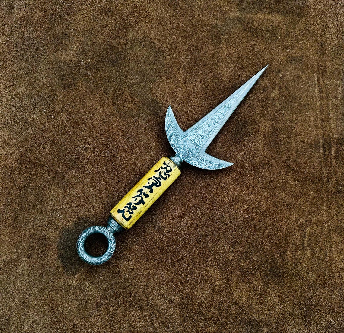 Handmade Minato Kunai Replica | Damascus Steel Anime-inspired Kunai ...