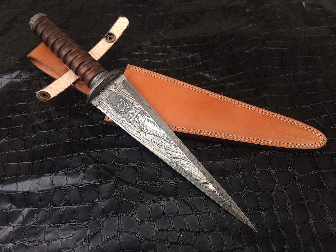 Barcelona Spike Dagger Custom Handmade Damascus Steel Personal Dagger ...