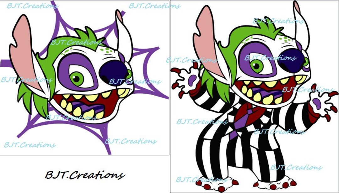 Beetlejuice STITCH. Stitch in Costume SVG Png Eps Dxf and - Etsy Australia