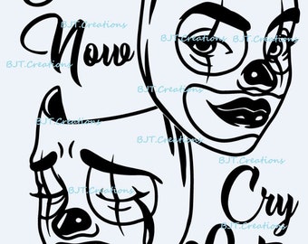 Smile Now Cry Later, Chicano, Chola, Cholo, Roses,bundle PNG, PNG File ...