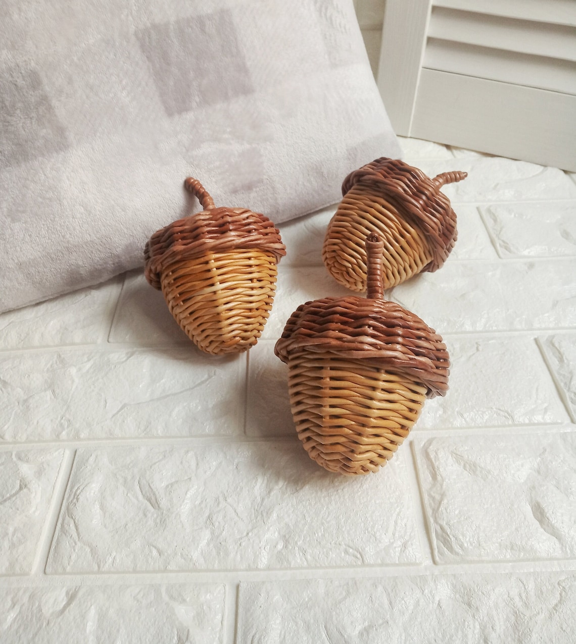 A Set of Three Nuts acorns.acorn Walnut for Children's - Etsy