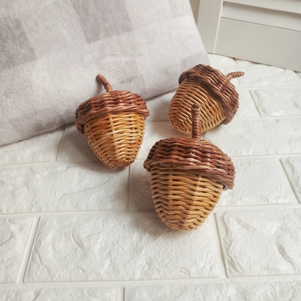 A Set of Three Nuts ,acorns.acorn, Walnut for Children's Room Decor ...