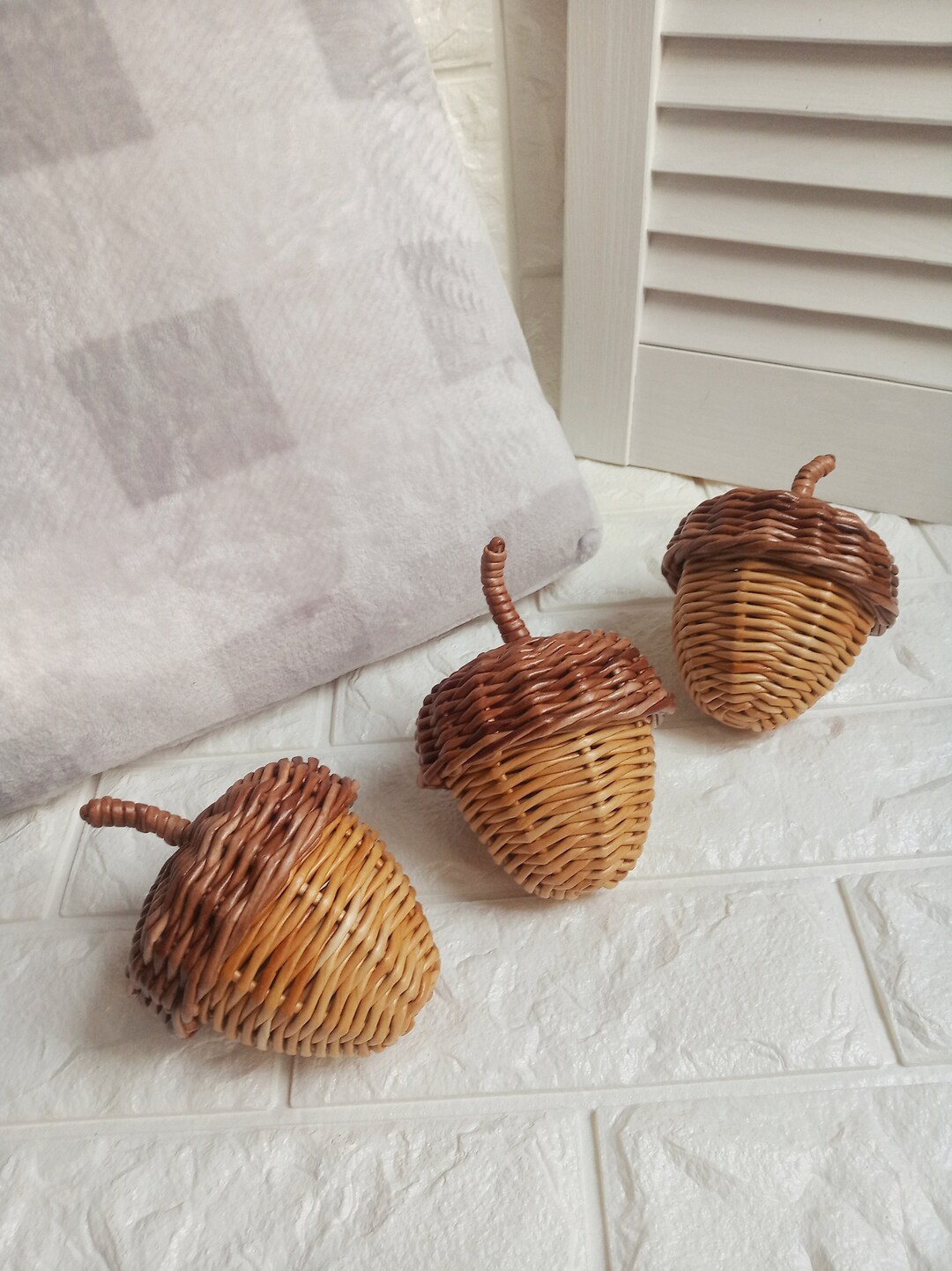 A Set of Three Nuts ,acorns.acorn, Walnut for Children's Room Decor ...
