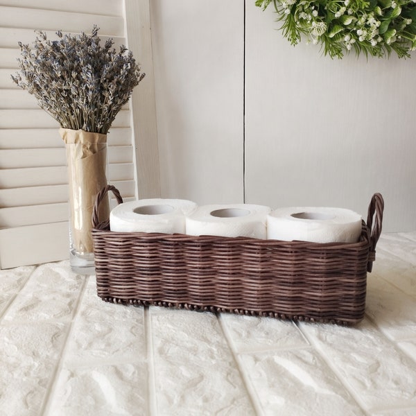 Wicker Basket for Beautiful Serving and Storage of Bread.round Tray ...