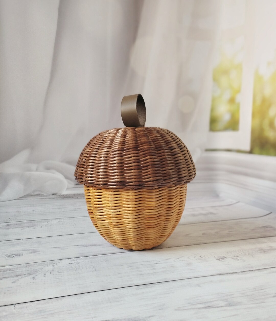 Wicker Acorn Decor for a Children's Room. Storage Box for Children's ...