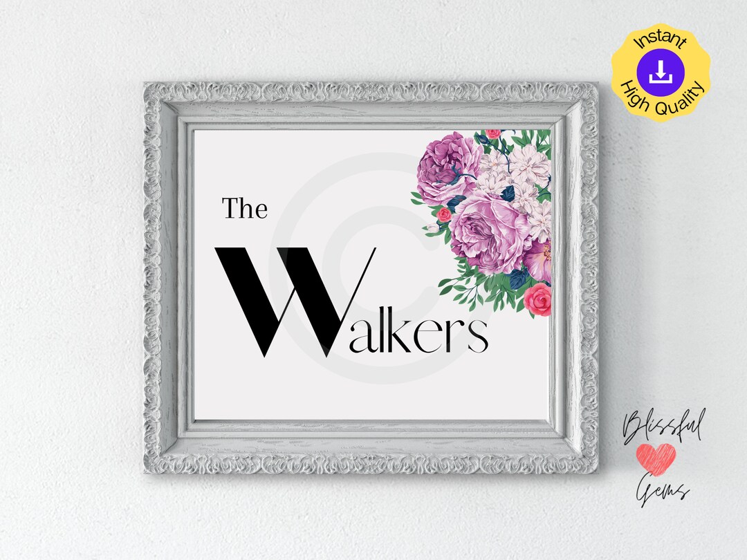 Custom Digital Print Wall Art: "custom Name Design" SVG and Png File ...
