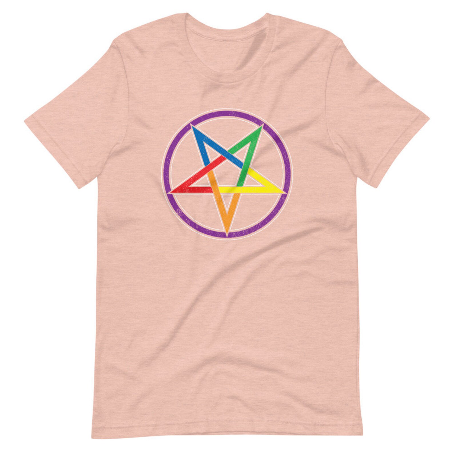 Rainbow Pentagram Gay Pride Flag Inverted LGBTQ Retro Satan - Etsy UK