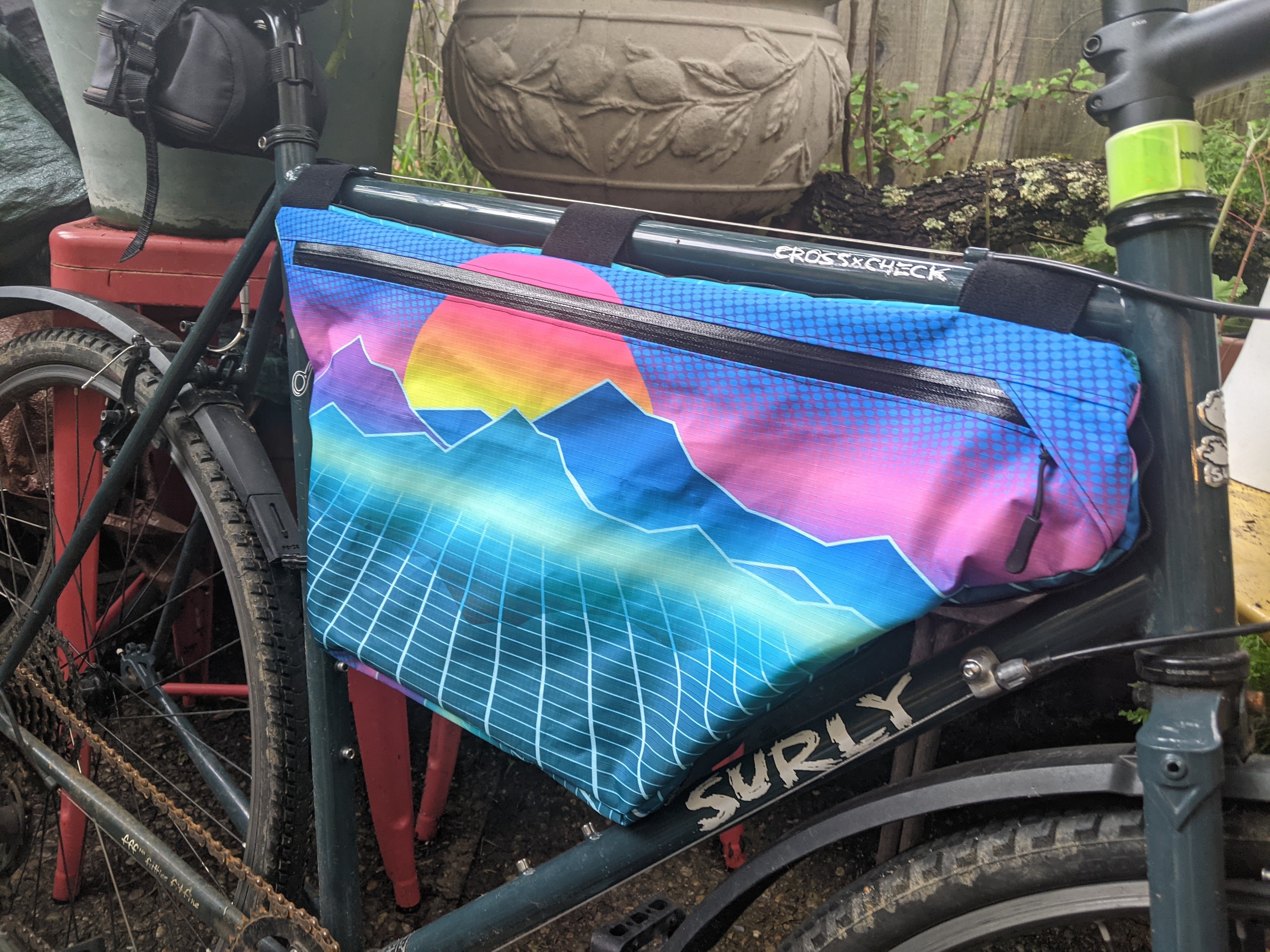 Custom Bike Frame Bag for Bikepacking and Commuters. Full Size or Half ...