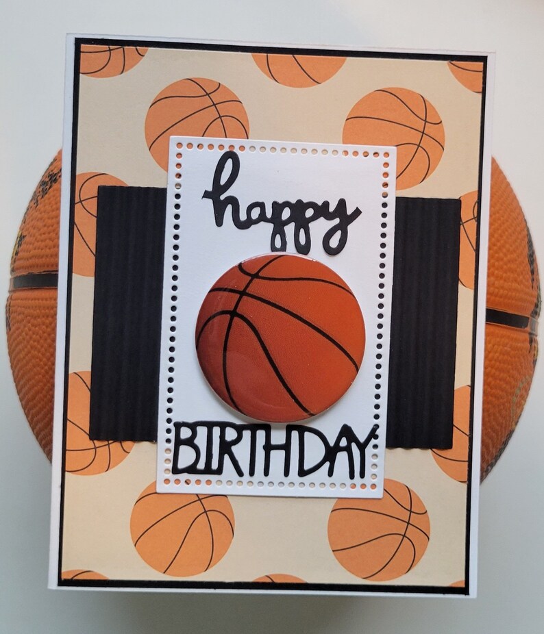 Basketball Birthday Card/ Basketball Fan/basketball Player - Etsy