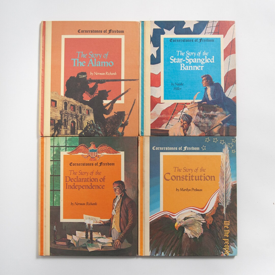 Set of 4 Vintage 1965 Cornerstones of Freedom Children's History Books ...