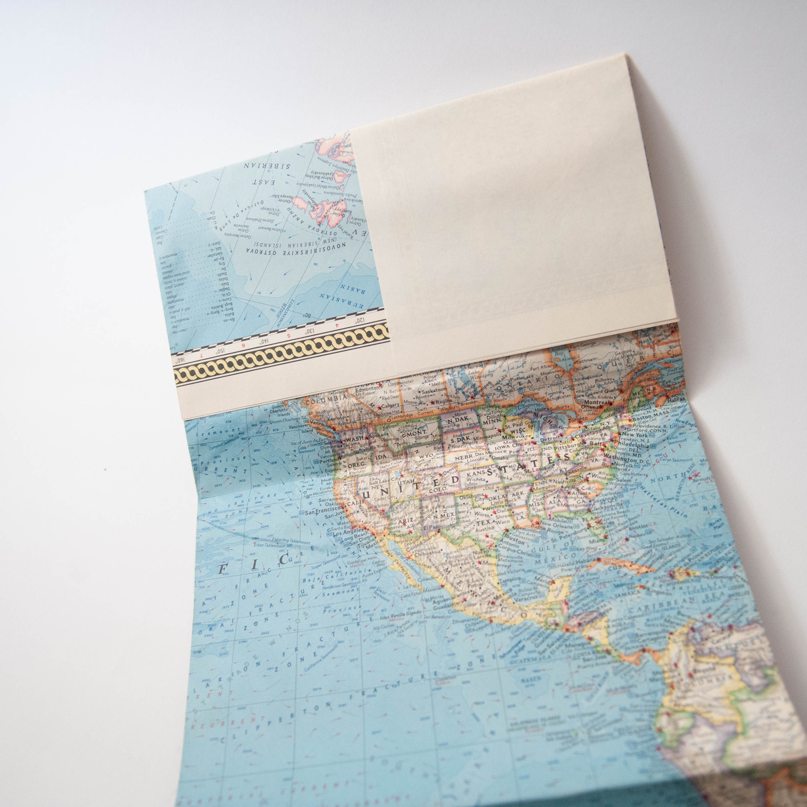 Vintage 1965 National Geographic Folding Paper World Map - Etsy