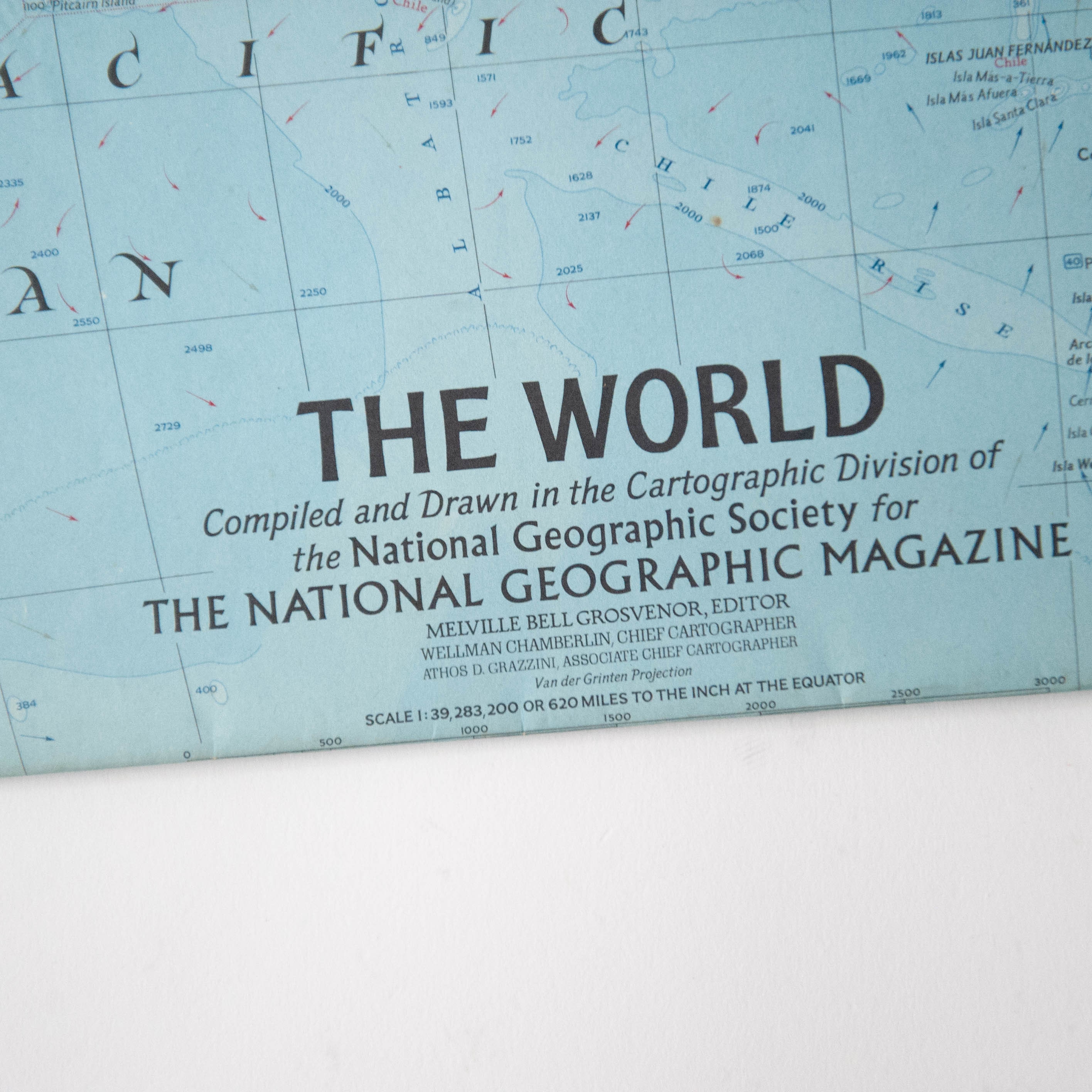 Vintage 1965 National Geographic Folding Paper World Map - Etsy
