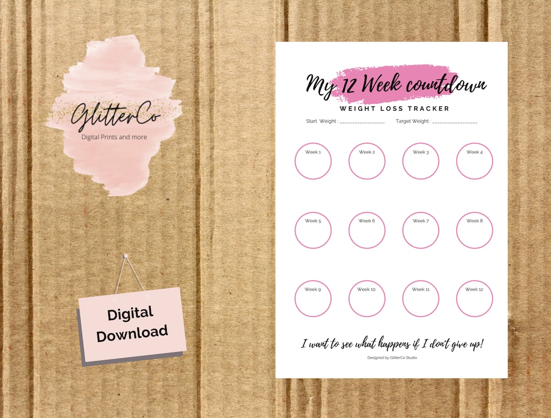 Weight Loss Tracker // Slimming World // Weight Watcher // Calories ...