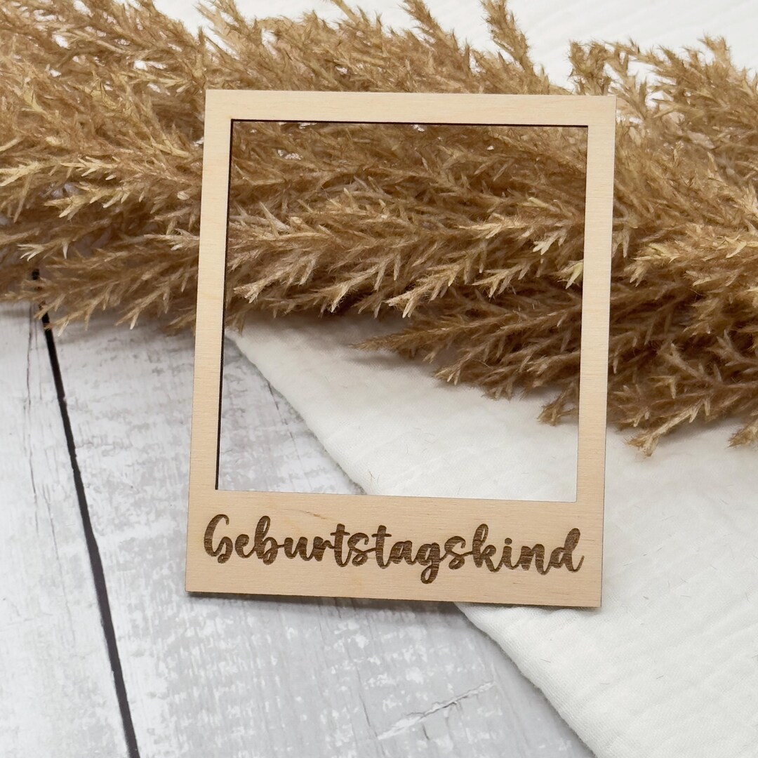 Polaroid Photo Frame Made of Wood, Photo Prop, Photo Template Frame ...