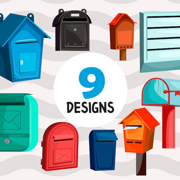 Mailbox Vector - Etsy