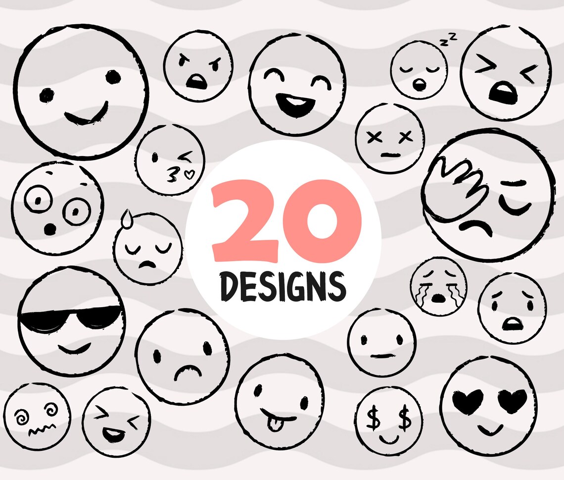 Emoji Svg,emoji Clipart, Emojis PNG, Smiley Emojis,emoji Faces Vector ...