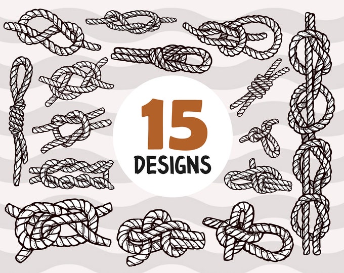 Rope SVG Bundle, Nautical Knot Svg, Rope Dxf, Rope Png, Rope Eps, Rope ...