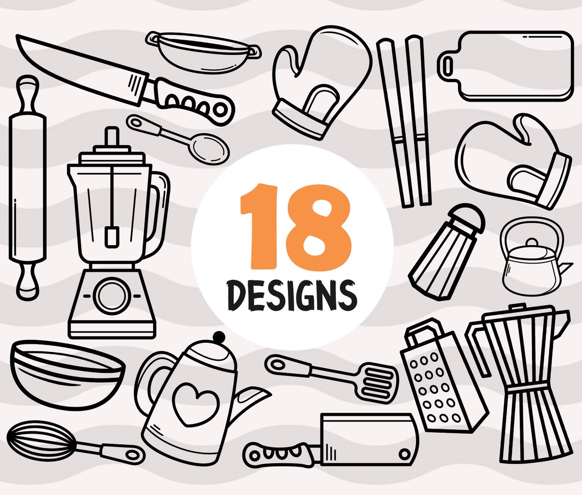 Kitchenware Svg,kitchen Items Download File, Kitchenware,kitchen ...