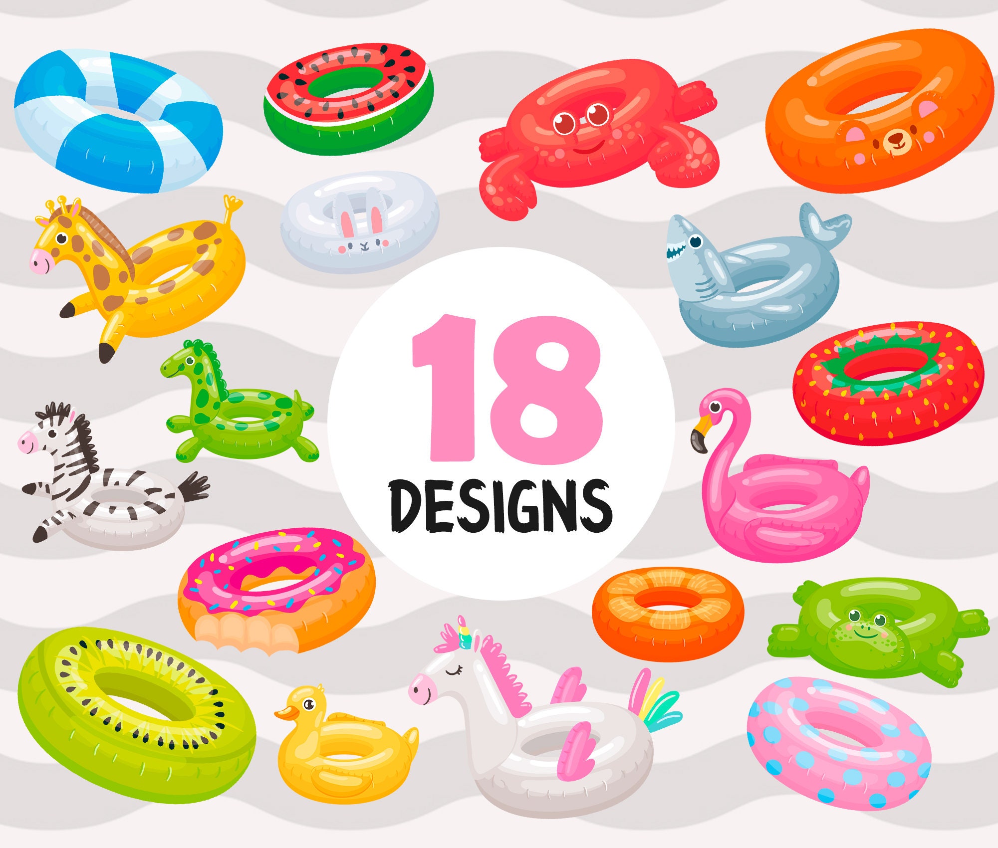 Swimming Ring Svg,swim Ring Svg Bundle, Logo Svg, Swimming Svg, Kids ...