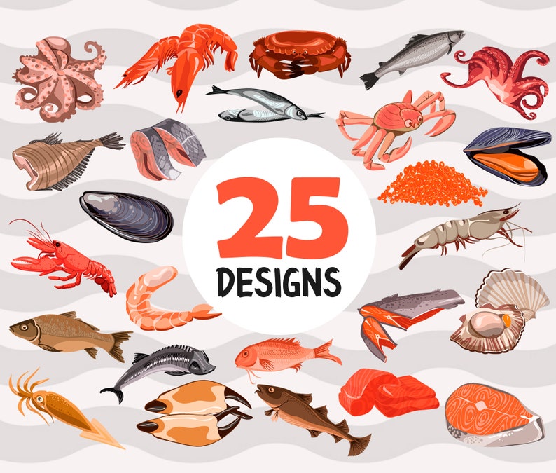 Sea Food Svg, Fish Svg,nimal Food Seafood Logo, Ocean Sea Svg,fish ...
