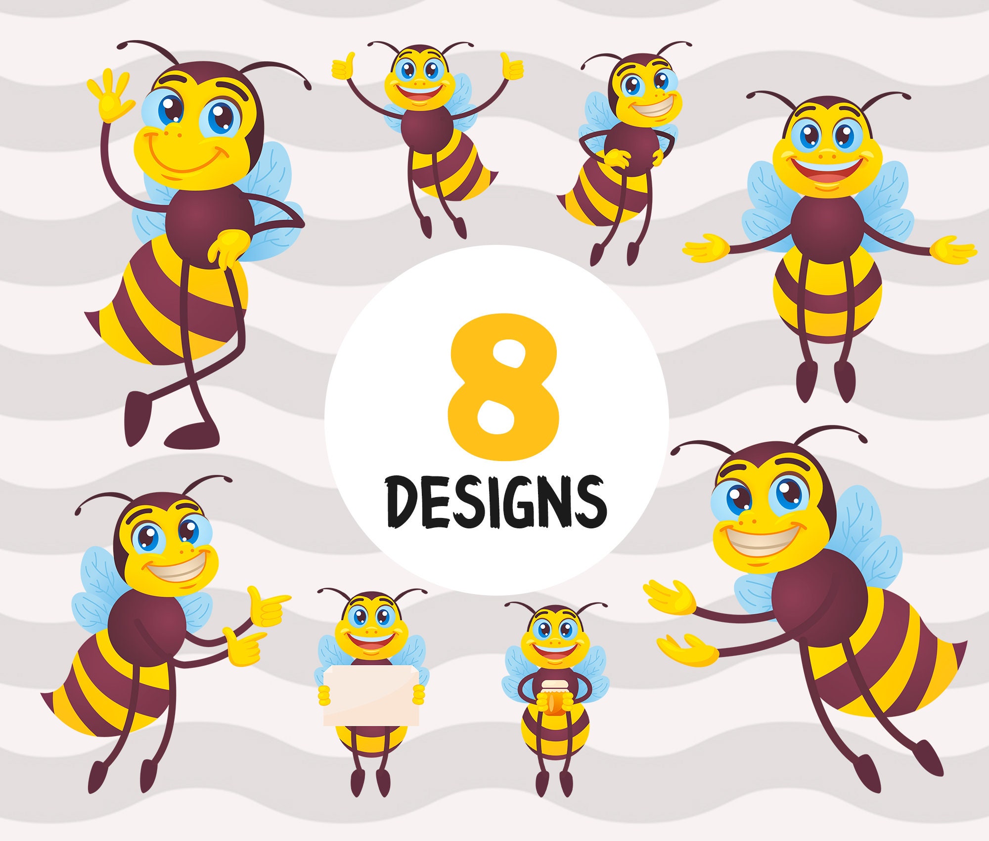 Bee Svg,honey Bee Svg File, Vector,bumble Bee Svg, Bee Kind Clipart ...