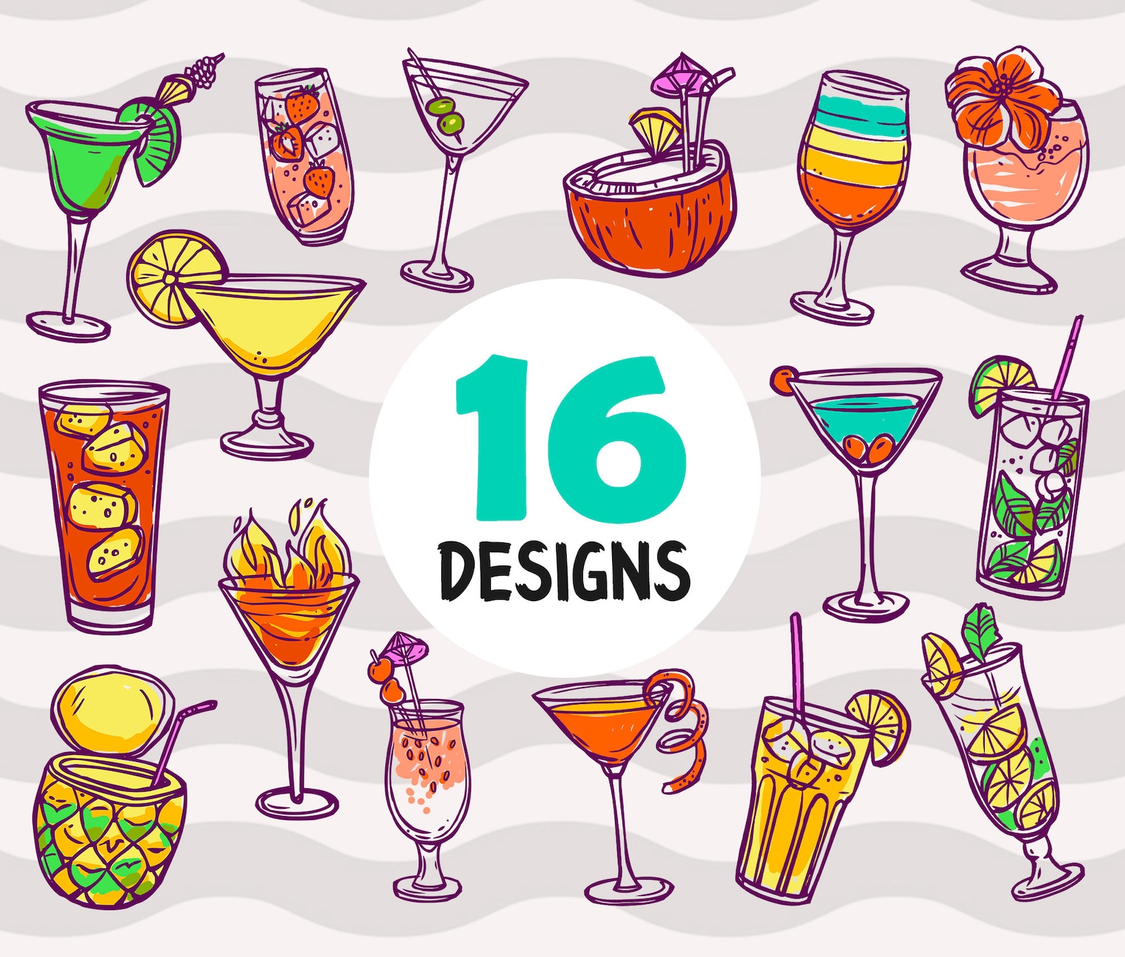 Summer Cocktail Svg, Cocktails Svg, Martini, Alcohol Svg,cocktails ...