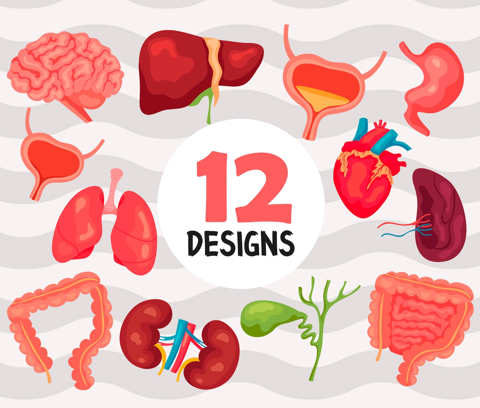 Human Organs Svg,healthy Biological Organs SVG, Happy Organs PNG, Happy ...