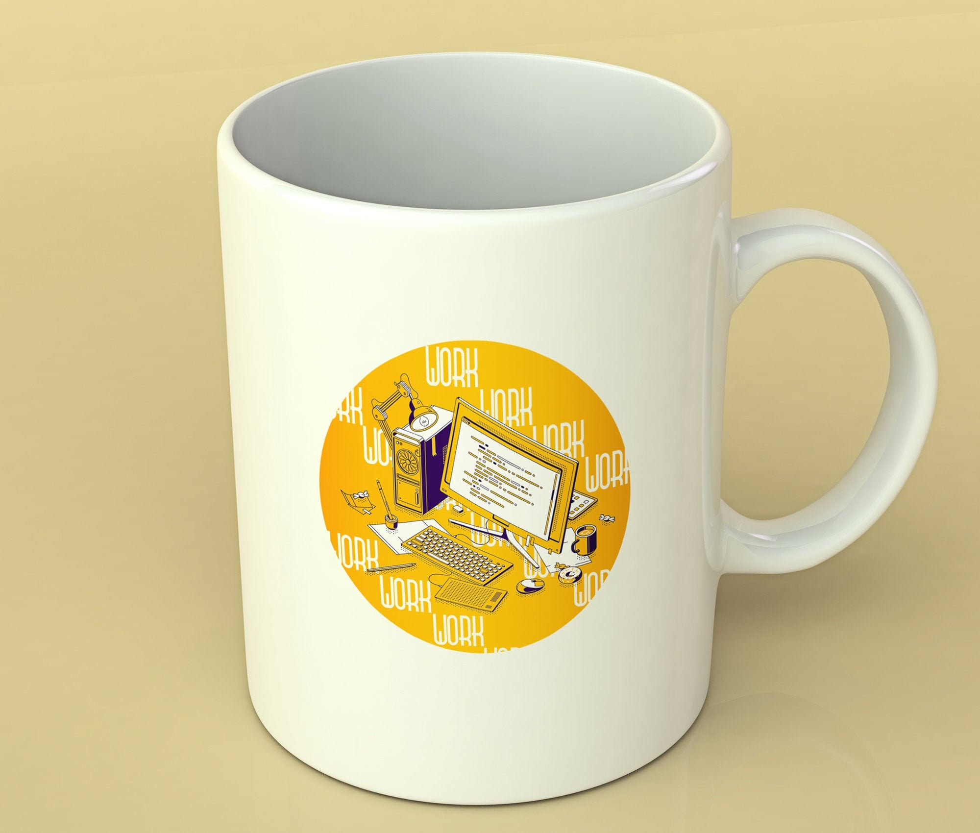 Work Computer Vector Minimalistic Design SVG - Etsy